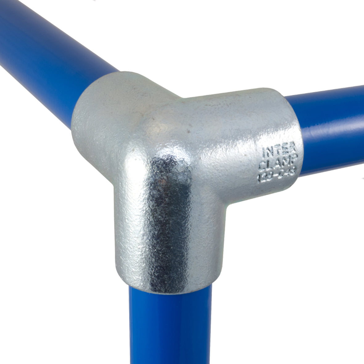 Two Socket Cross for Galvanised Pipe. Interclamp® Code 119. | Chain.com.au