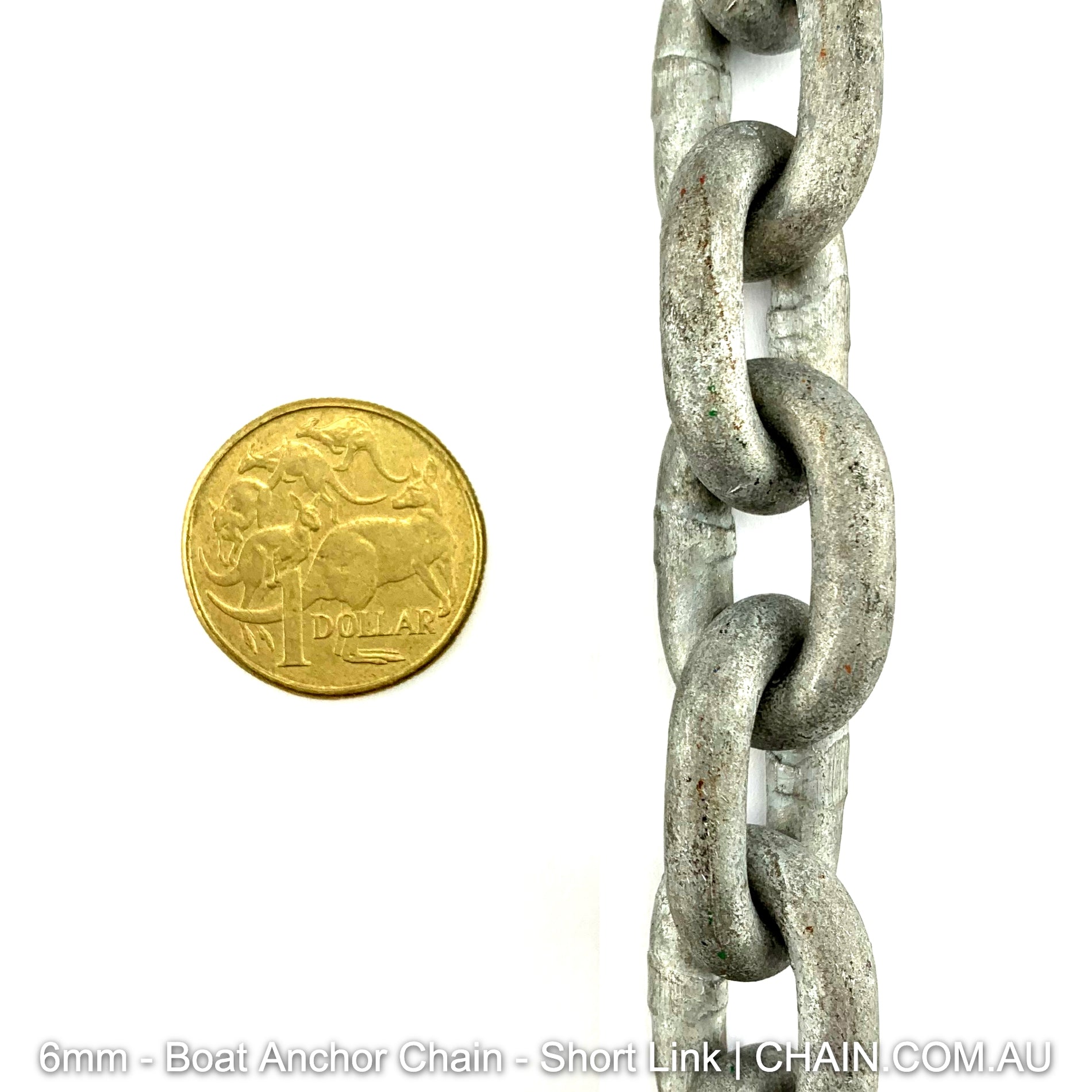 Boat Anchor Chain, Short Link, Galvanised. Sizes 6mm-16mm. Australia ...