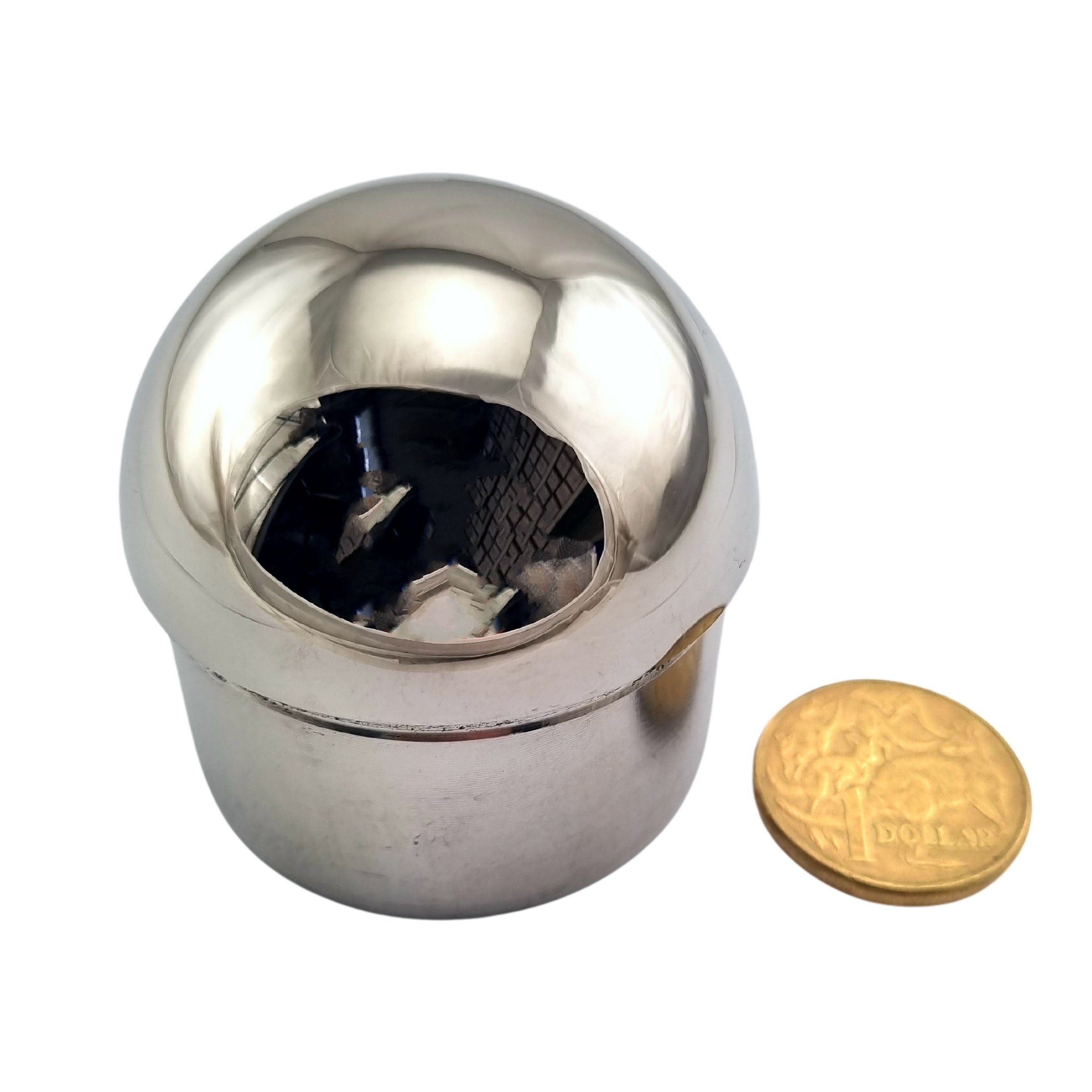 Rail Fittings - Stainless Steel End Cap Domed. Australia | Chain.com.au