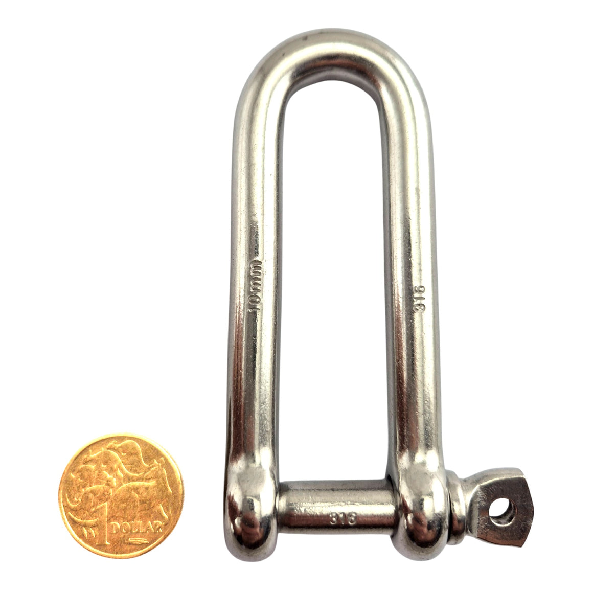 Long D Shackles in Stainless Steel. Sizes 6mm - 10mm. Australia | Chain ...