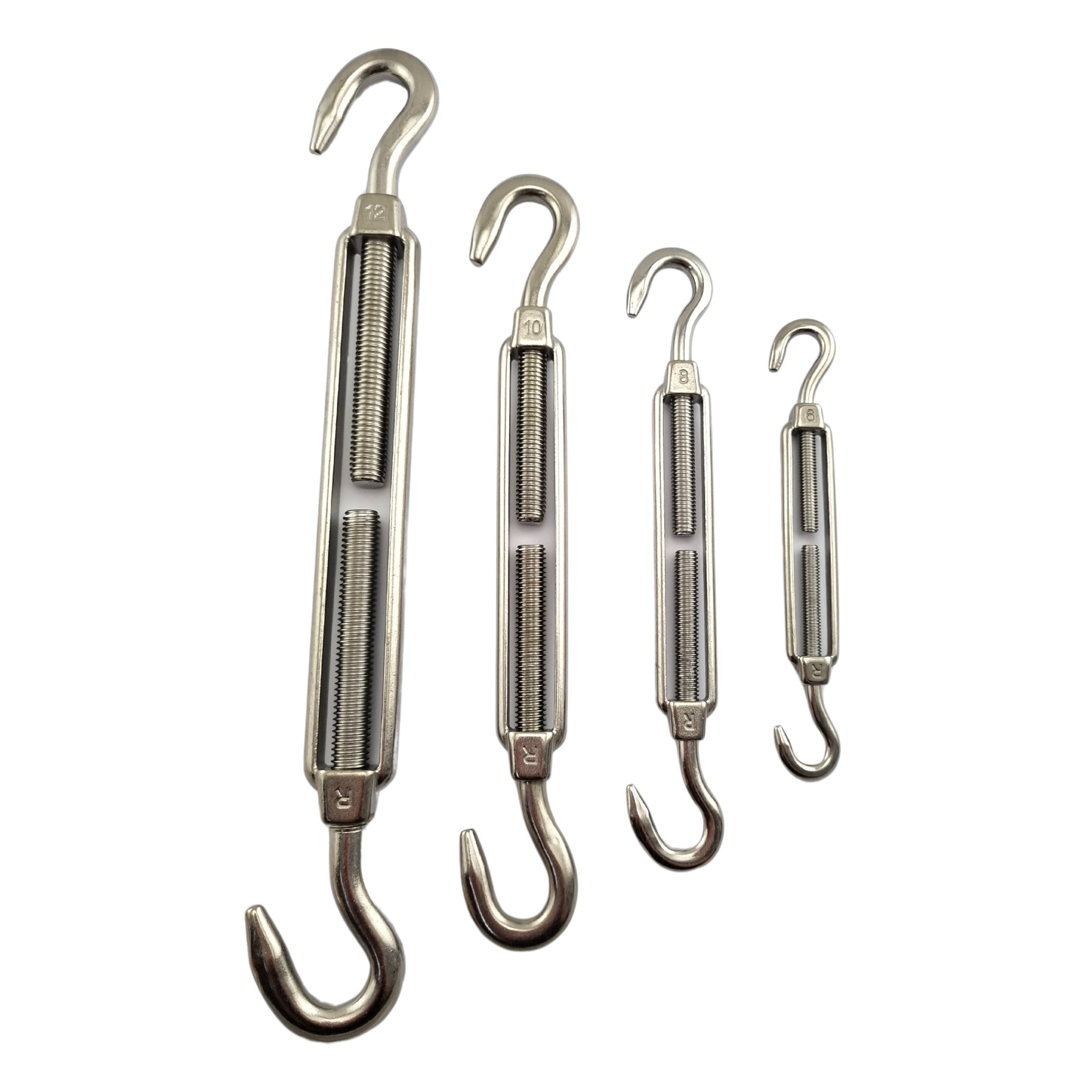 Hook-Hook Turnbuckles - Open Body - Stainless Steel. Australia | Chain ...