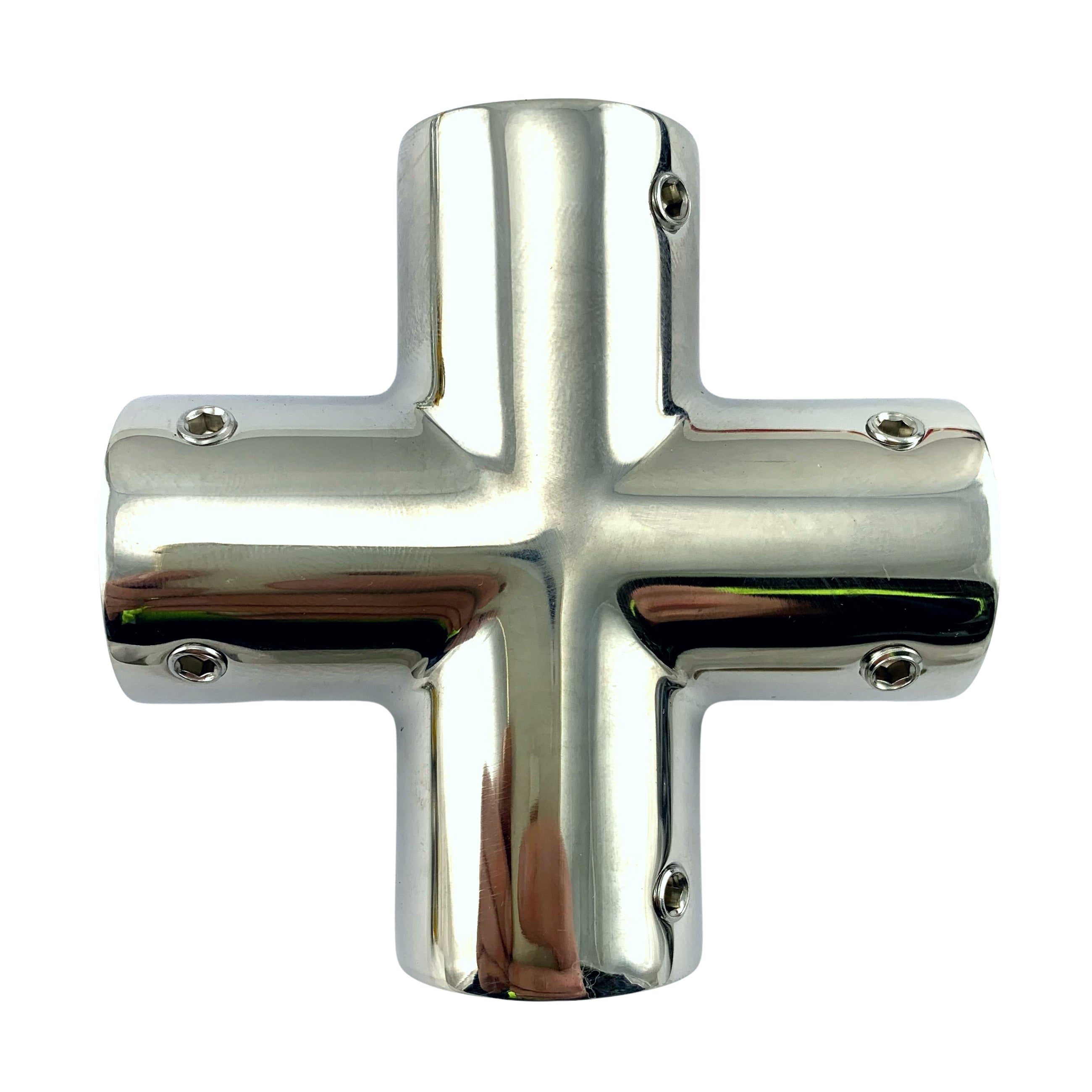 4 Way Cross Stainless Steel Rail Fitting, 25.4mm & 50.8mm. Australia ...