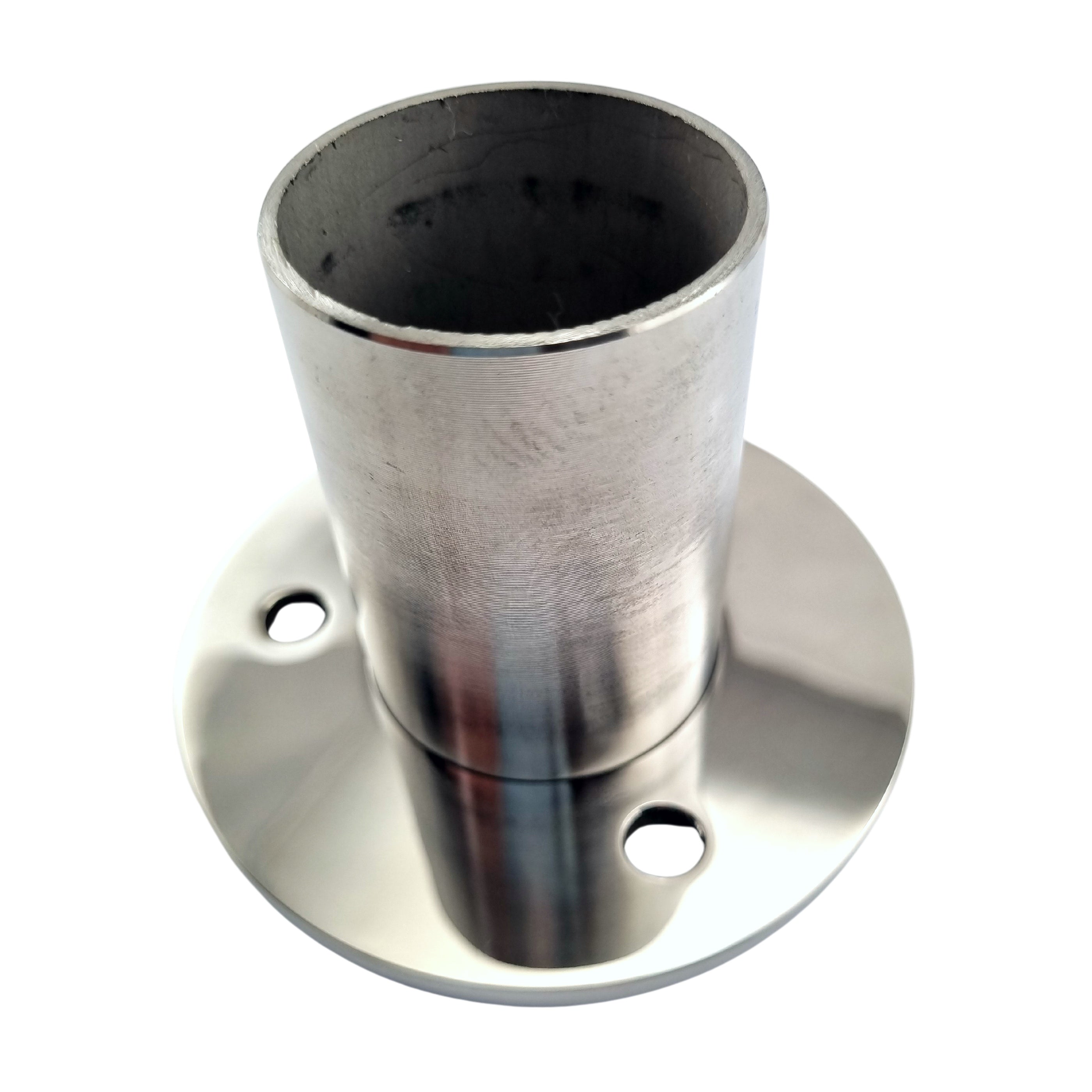 Rail Fittings - Stainless Steel Round Base Plate 90°. Australia | Chain ...