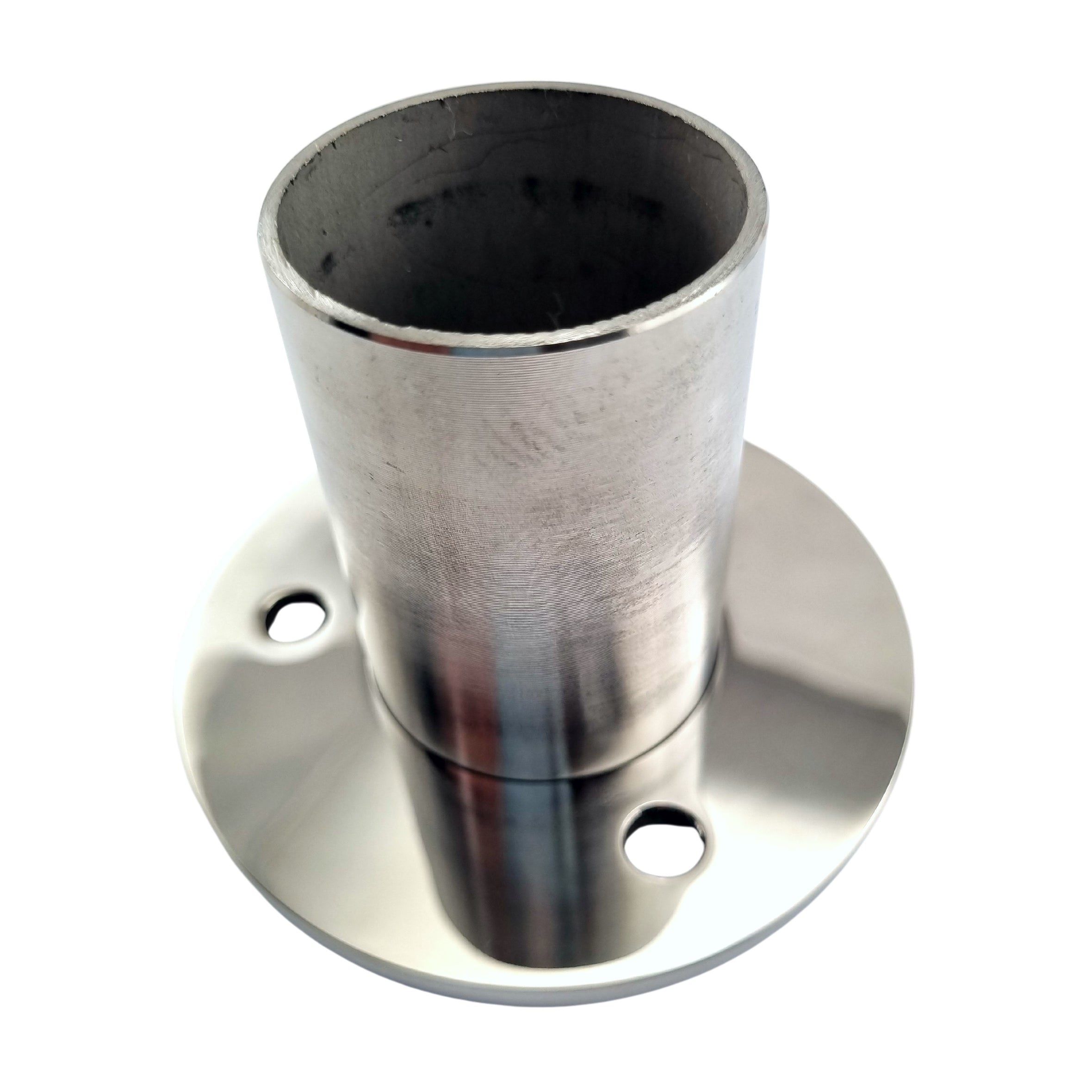 Rail Fittings - Stainless Steel Round Base Plate 90°. Australia | Chain ...