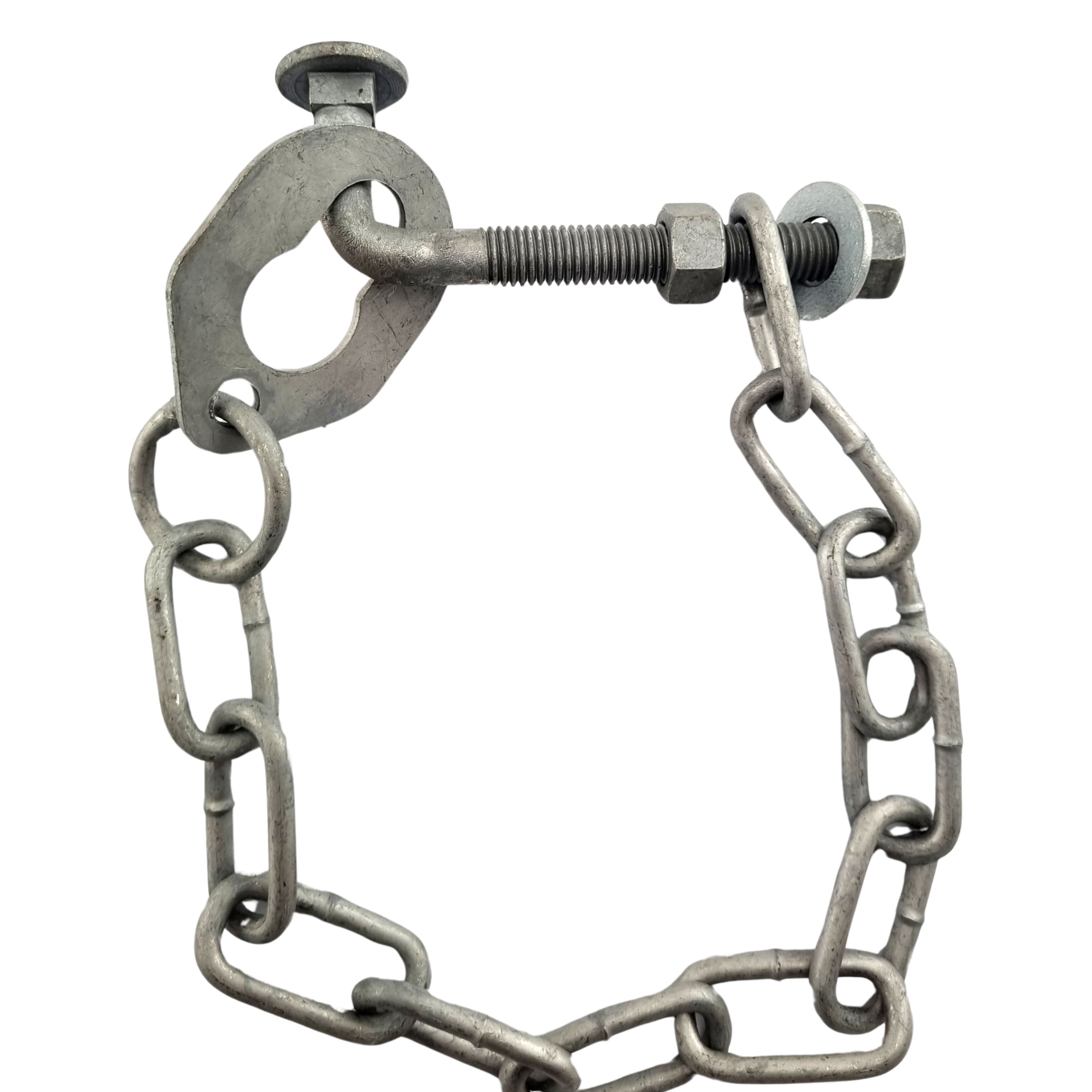 Galvanised Steel Post Gate Catch, Australian Made by Downee. | Chain.com.au