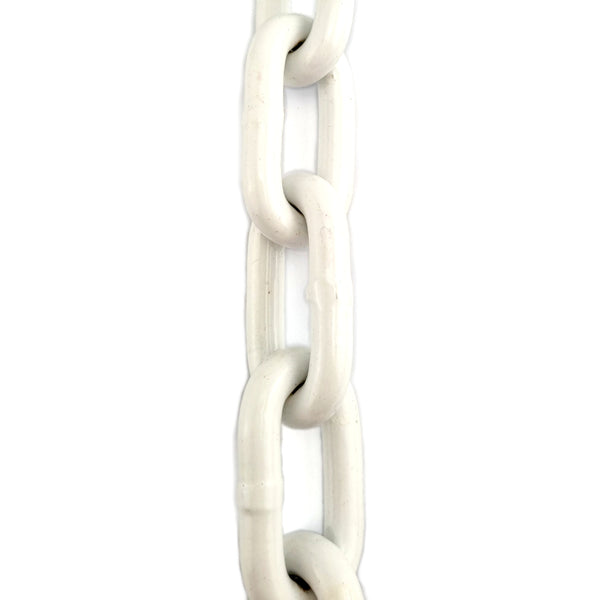 White Powder Coated Welded Steel Chain. Sizes: 5mm, 10mm. Australia ...