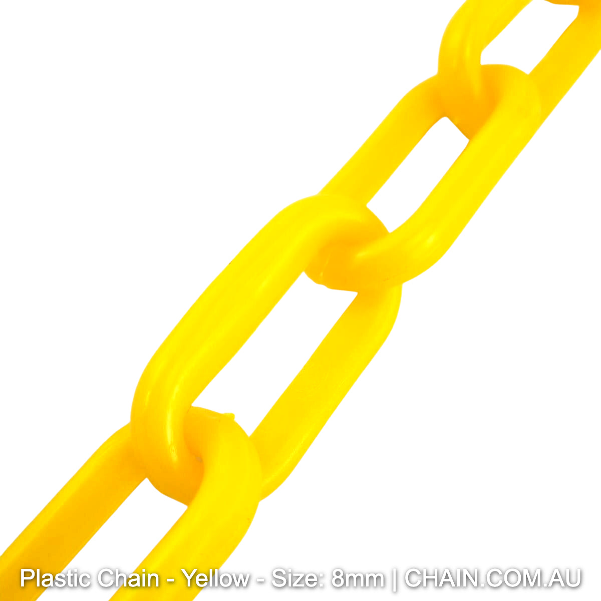 Yellow Plastic Chain. Sizes: 6mm & 8mm. By the Metre or Bulk Buy ...