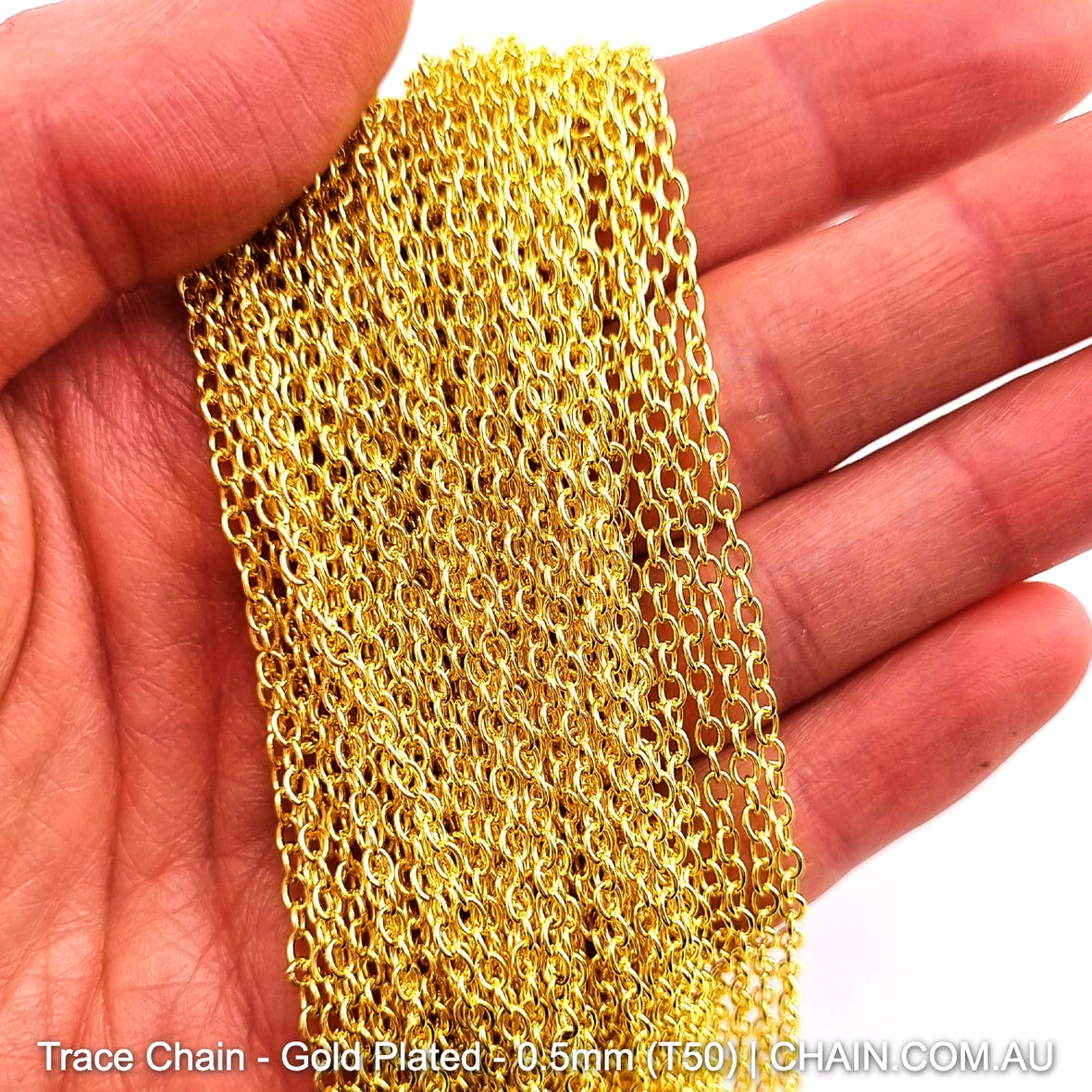 Trace Chain Gold Plated Jewellery Chain. Australia Wide Delivery ...