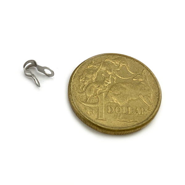 2.3mm Ball Chain End Clip in Stainless Steel. Australia – Chain.com.au