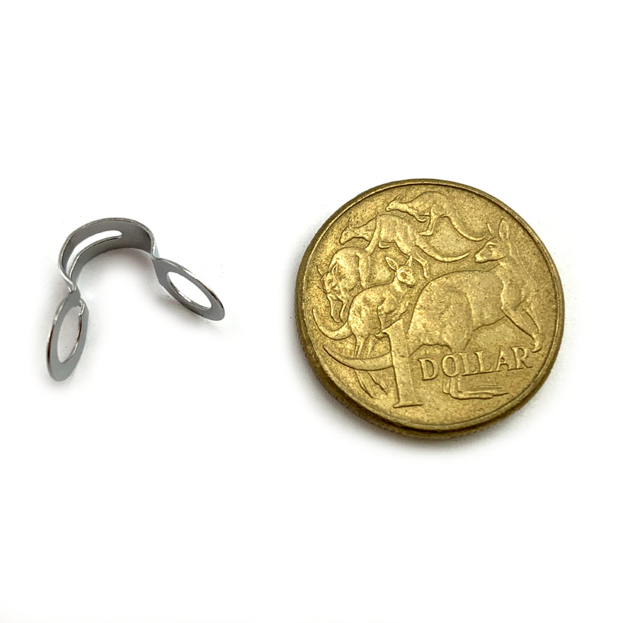 Ball Chain End Clip in Chrome 4.5mm x Qty 100. Chains Australia | Chain ...