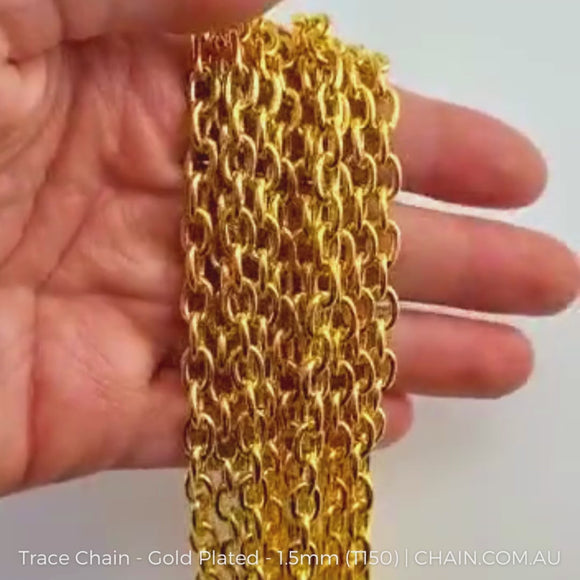 Trace Chain Gold Plated Jewellery Chain. Australia Wide Delivery ...