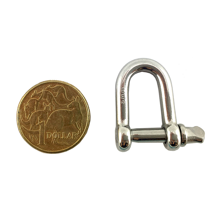 D Shackle - Stainless Steel - Sizes: 3mm up to 25mm. Australia | Chain ...