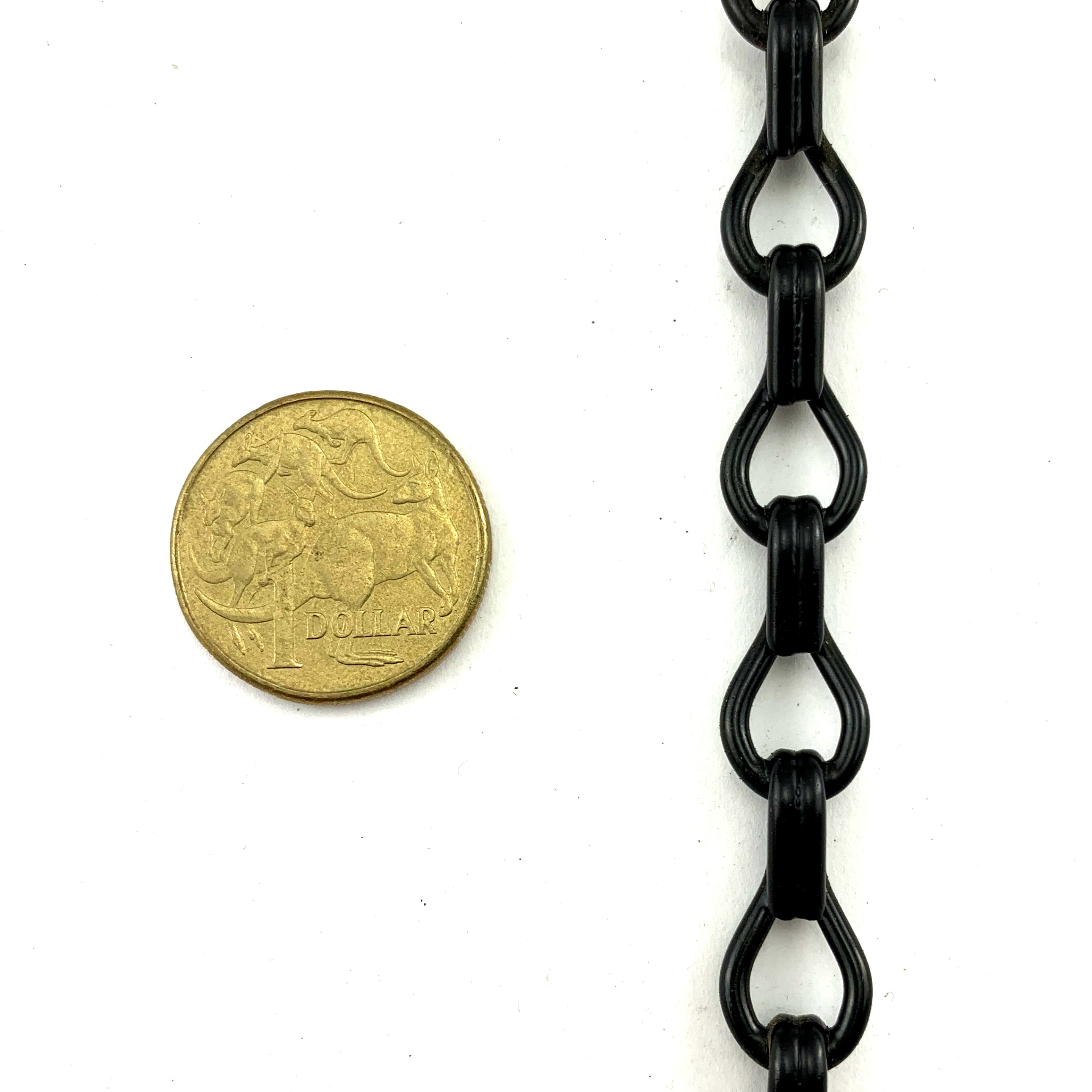 Jack Chain in Black Powder Coated Steel. Australian Made. | Chain.com.au