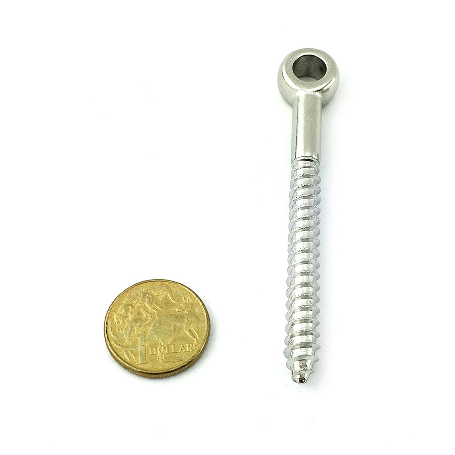 8mm Eye Terminal in Stainless Steel with Timber Thread. Australia ...