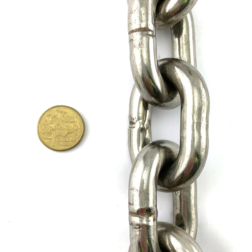 Stainless Steel Welded Short Link Chain 13mm x 25kg (7.5m). Australia ...