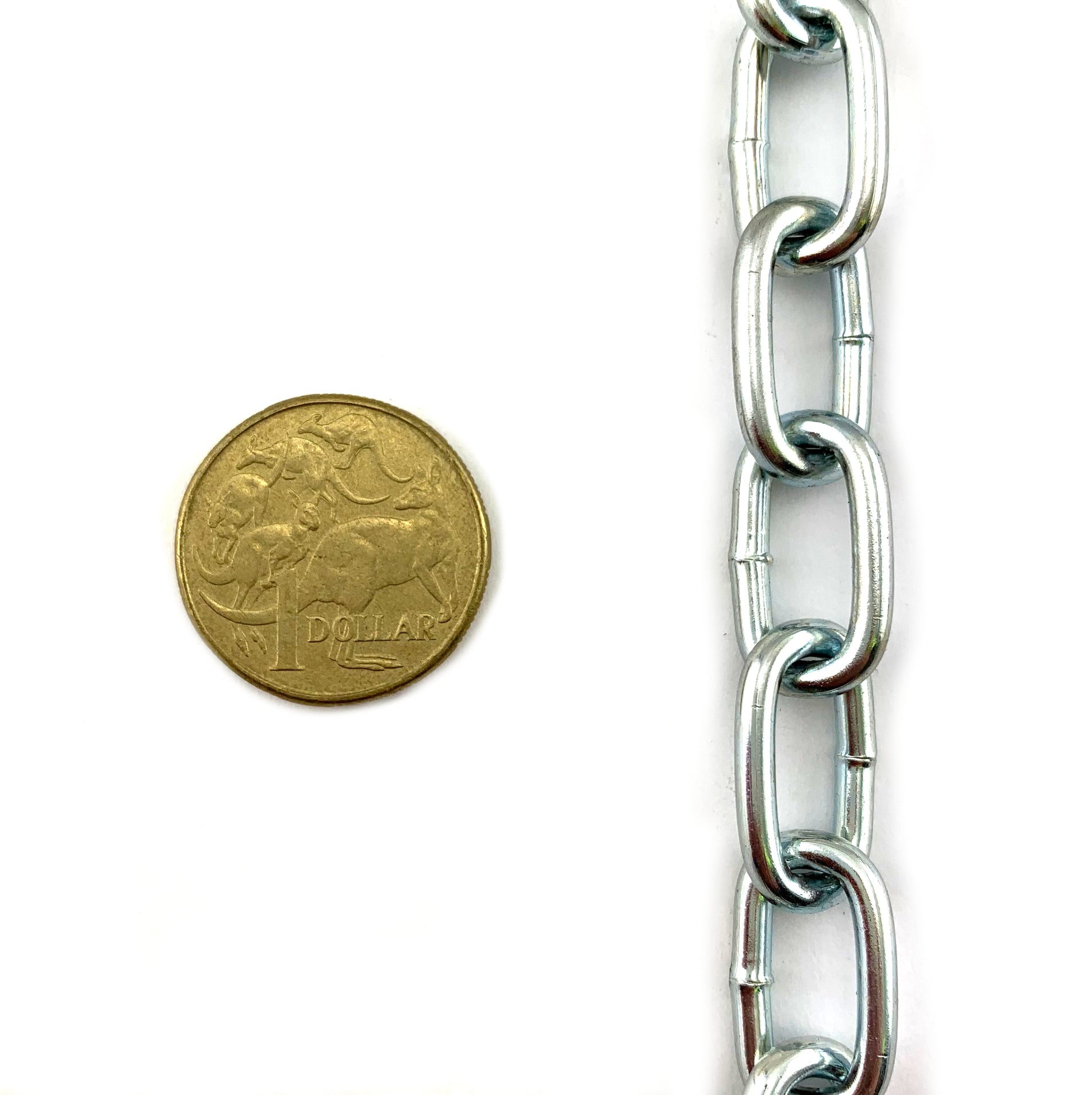3mm Zinc Plated Welded Link Chain. By the metre. Australia. | Chain.com.au