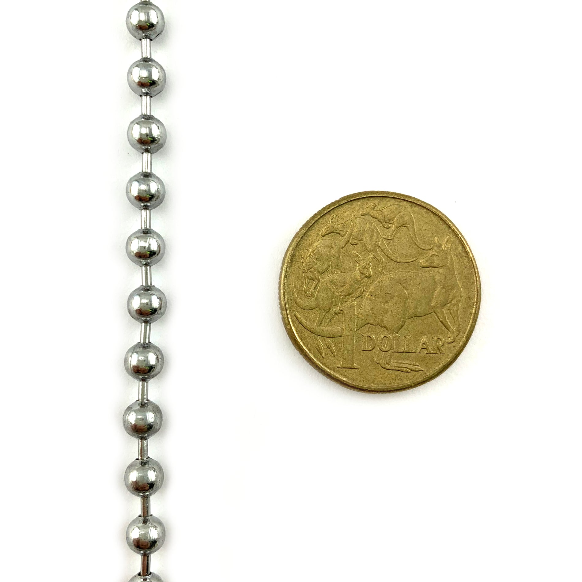 Ball Chain in Chrome, Size 4.5mm. Chain by the Metre. Australia Wide ...