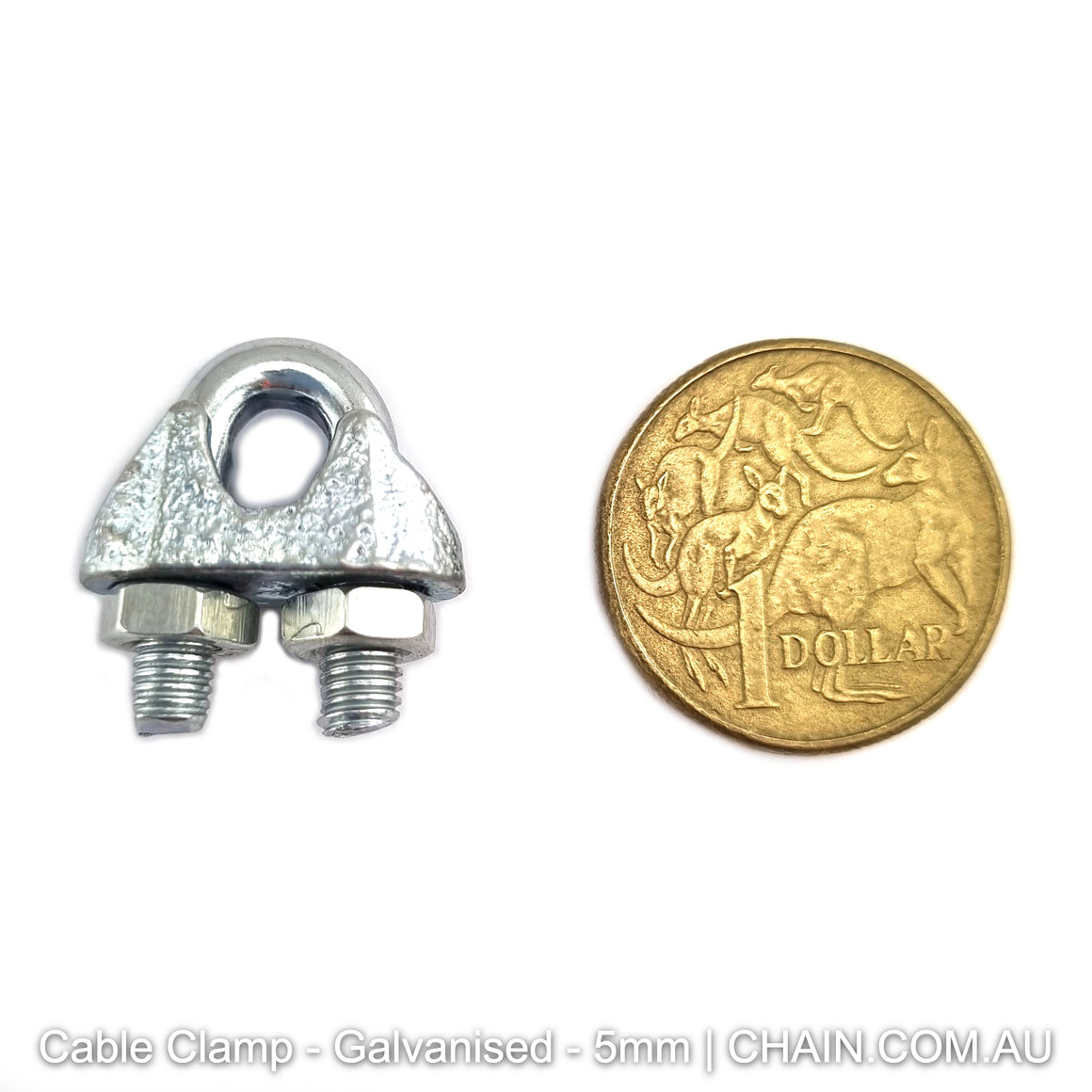 Cable Clamp - Galvanised - 5mm - Australia wide delivery | Chain.com.au