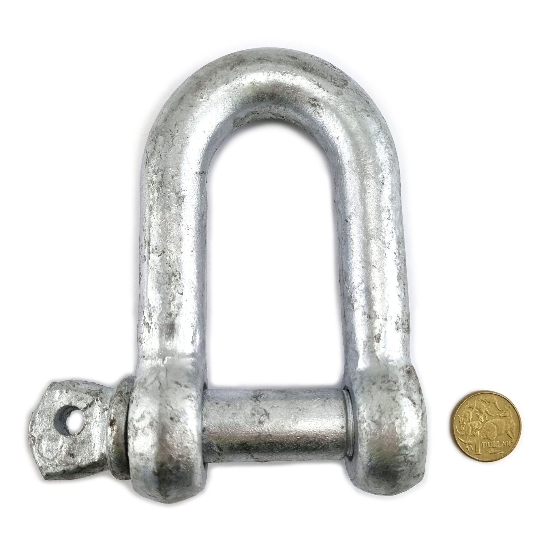Galvanised D Shackles. Sizes 6mm - 25mm. Australia wide Shipping ...