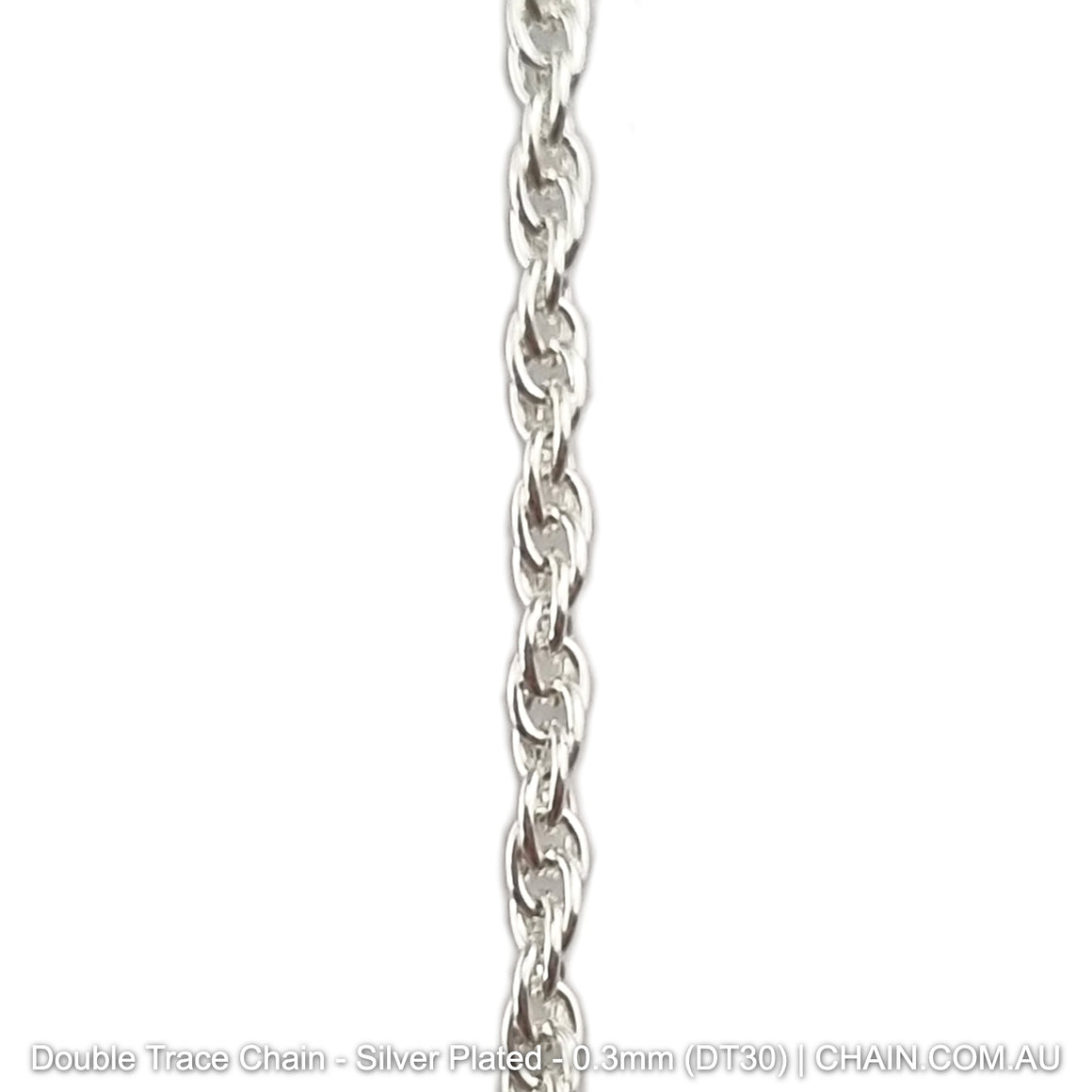 Double Trace Chain Silver Plated x 25m. Jewellery Chain Australia ...