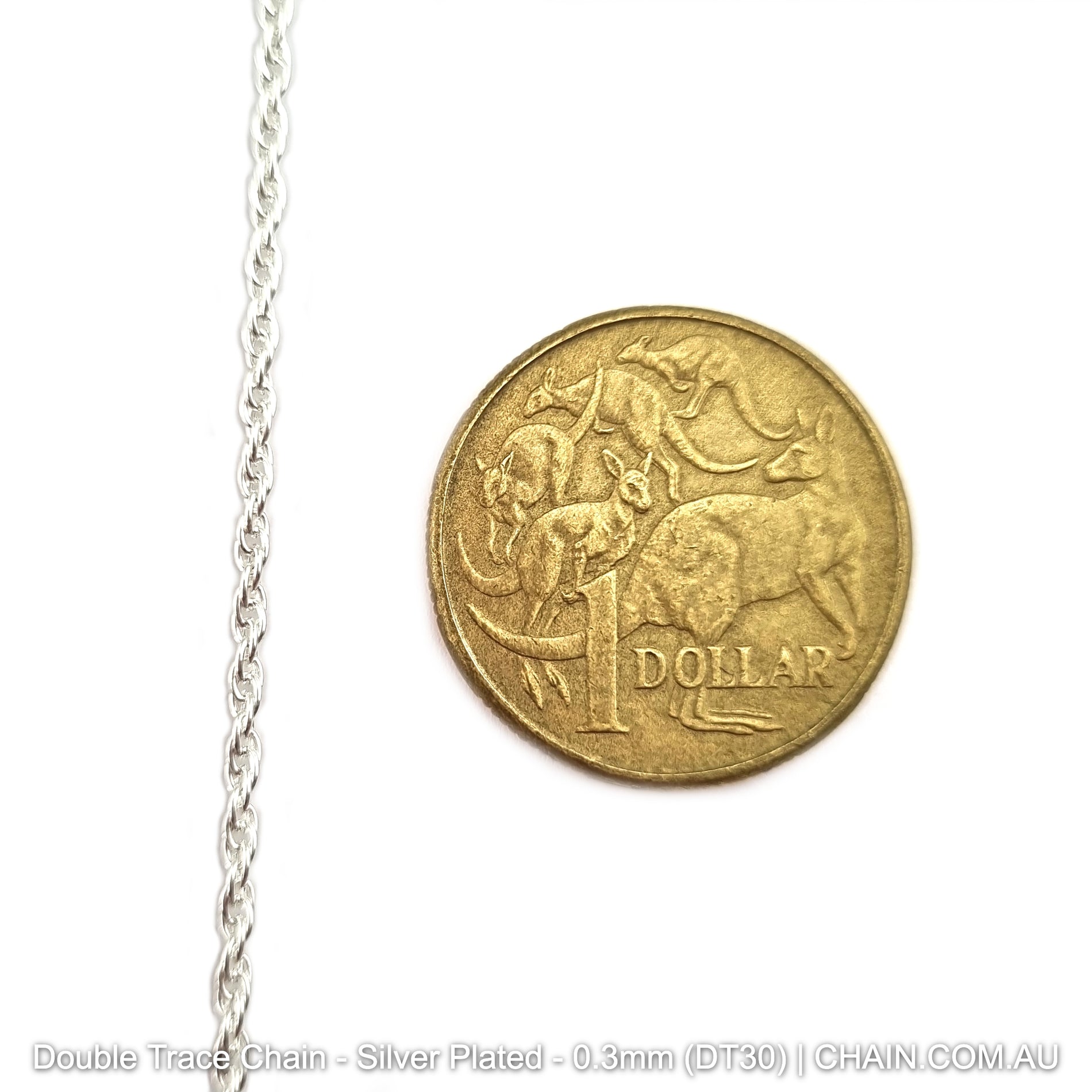 Double Trace Chain Silver Plated x 25m. Jewellery Chain Australia ...