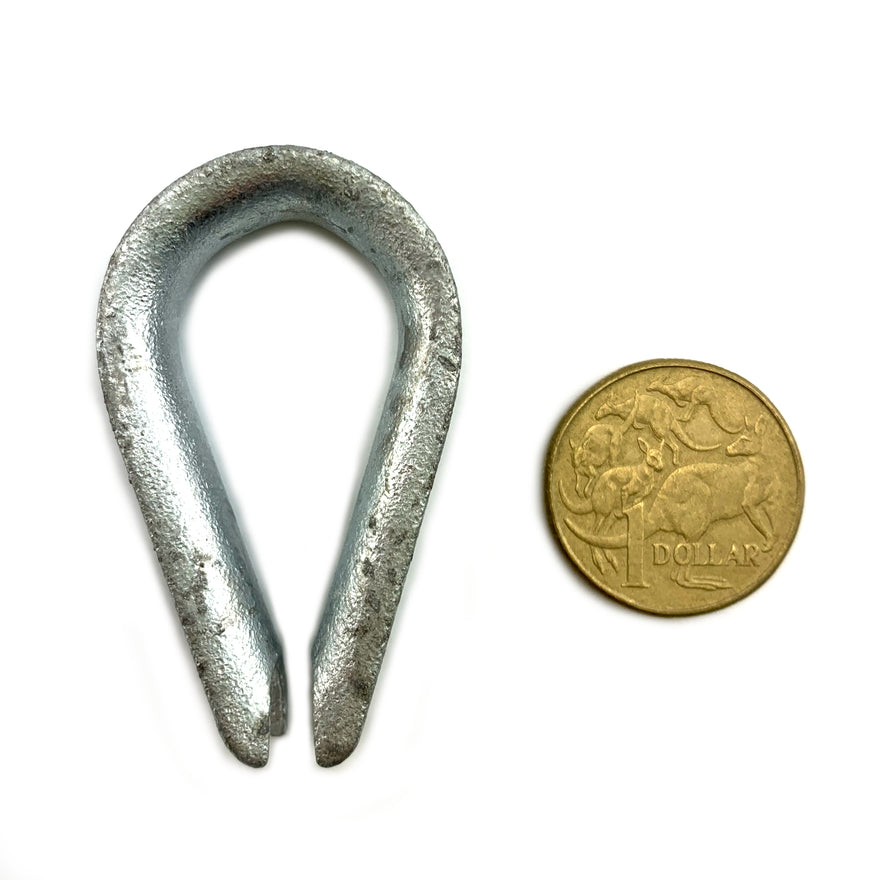 8mm Galvanised Thimble. Shop Hardware & Thimbles Online. | Chain.com.au