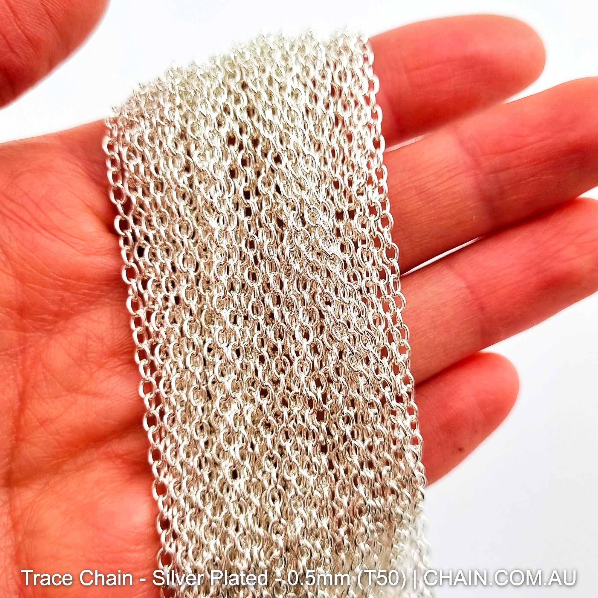 Trace Chain Silver Plated. Jewellery Chain. Australia Wide Delivery ...